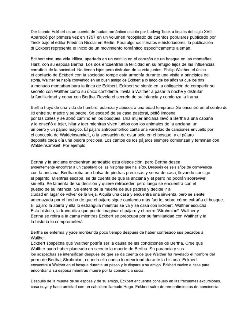El rubio Eckbert | PDF