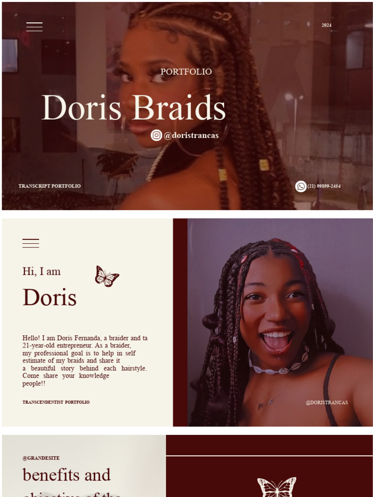 Presentation Portfolio Doris Braids 20231211 004257 0000 | PDF | Braid ...