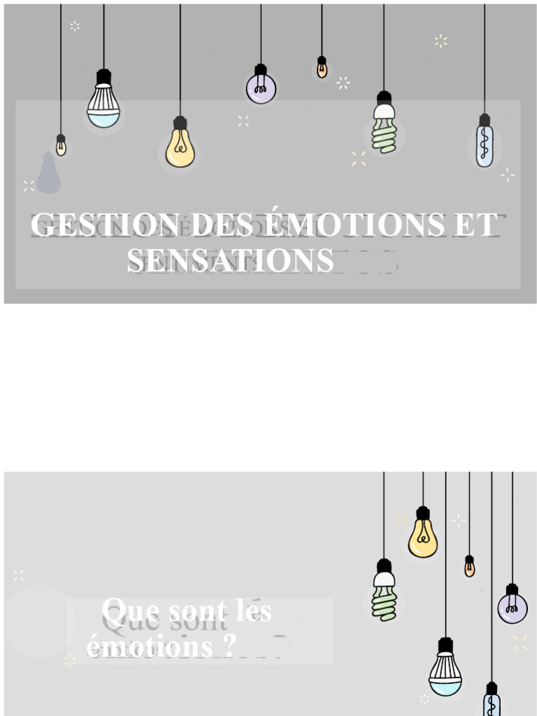 Gestion des Émotions et Sentiments | PDF | Émotions | Intelligence ...