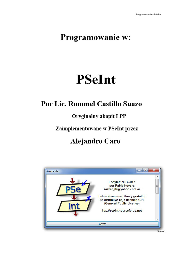 Podręcznik PSeInt | PDF