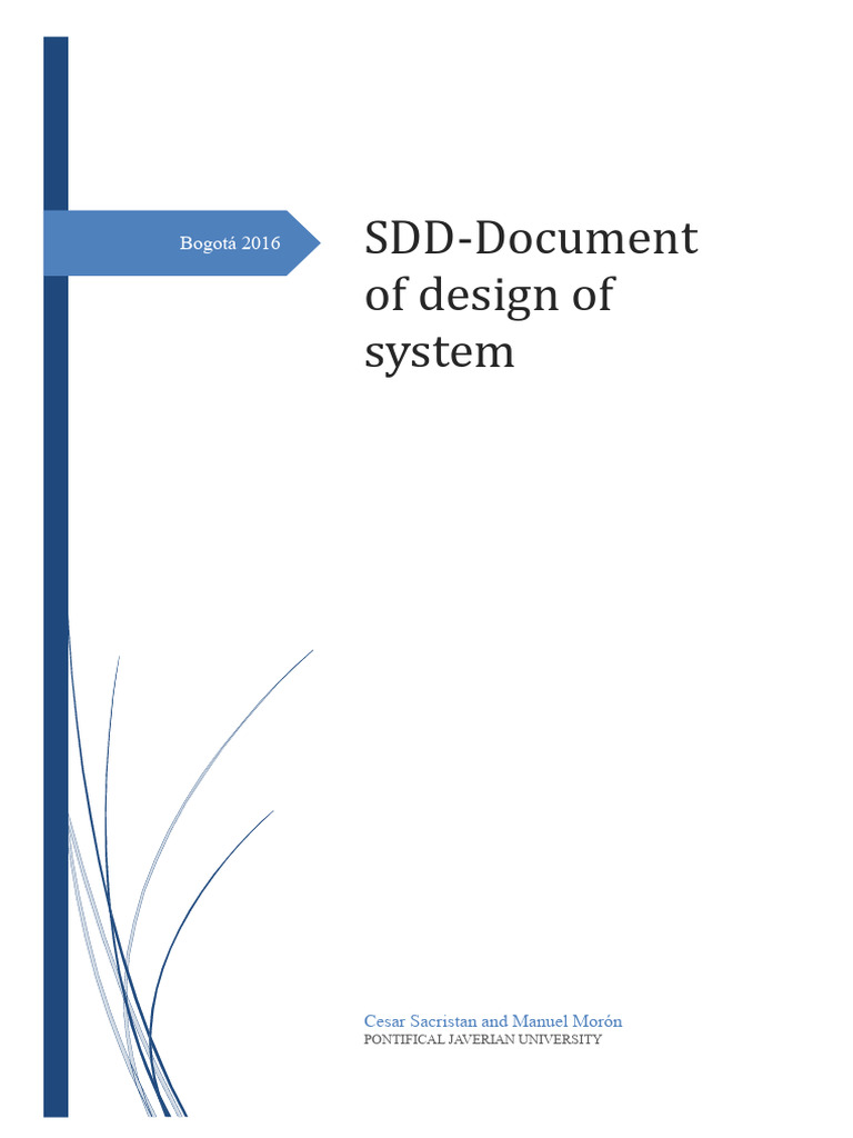 SDD System Design Document | PDF | Model–View–Controller | System