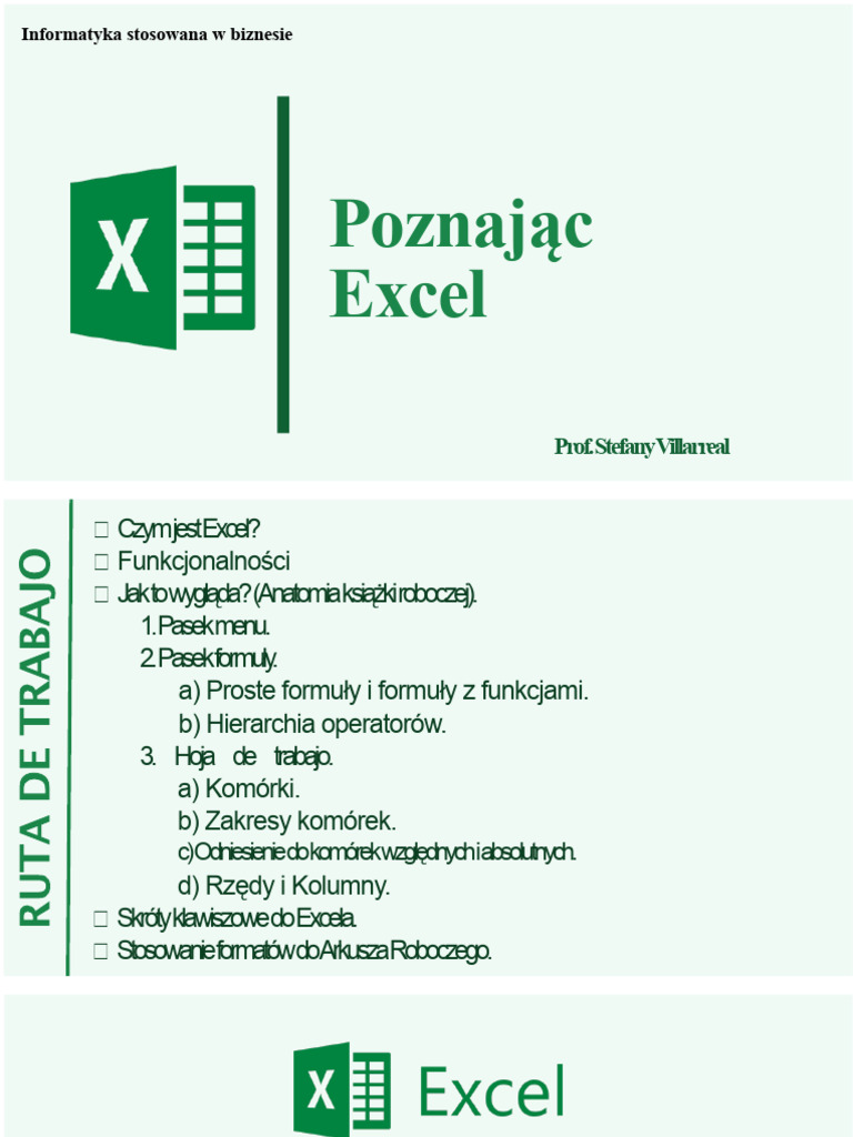 Poznawanie Excela | PDF