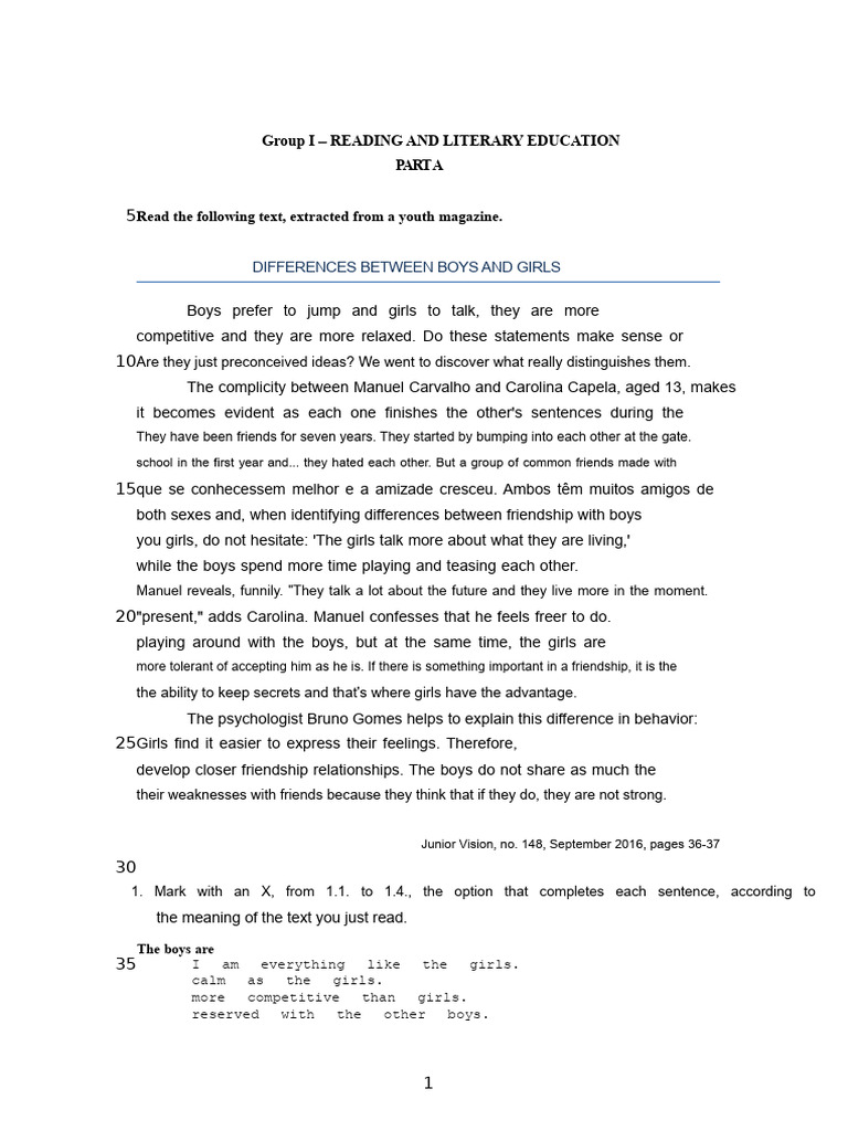 6th Grade Test | PDF | Linguistic Morphology | Language Mechanics