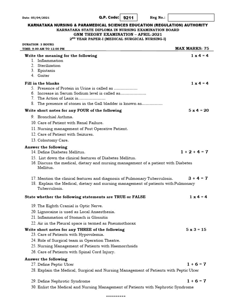 MSN-I4 | PDF | Clinical Medicine | Medical Specialties