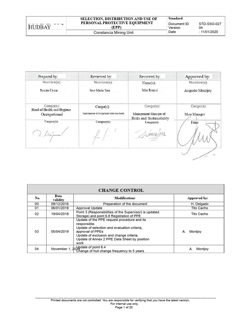 PPE Selection and Use Guidelines | PDF | Personal Protective Equipment ...