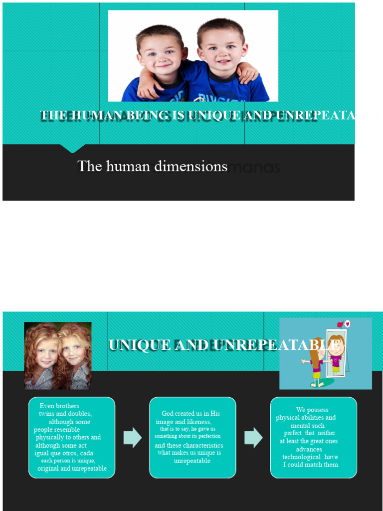 The human being is unique and unrepeatable. | PDF | Dignity