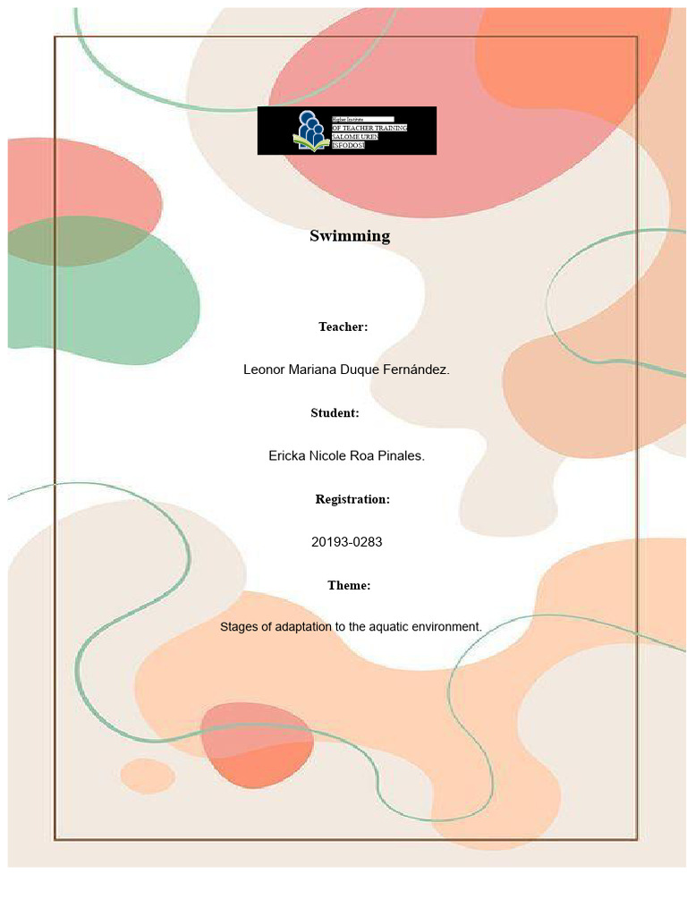 Stages of Aquatic Adaptation in Swimming | PDF