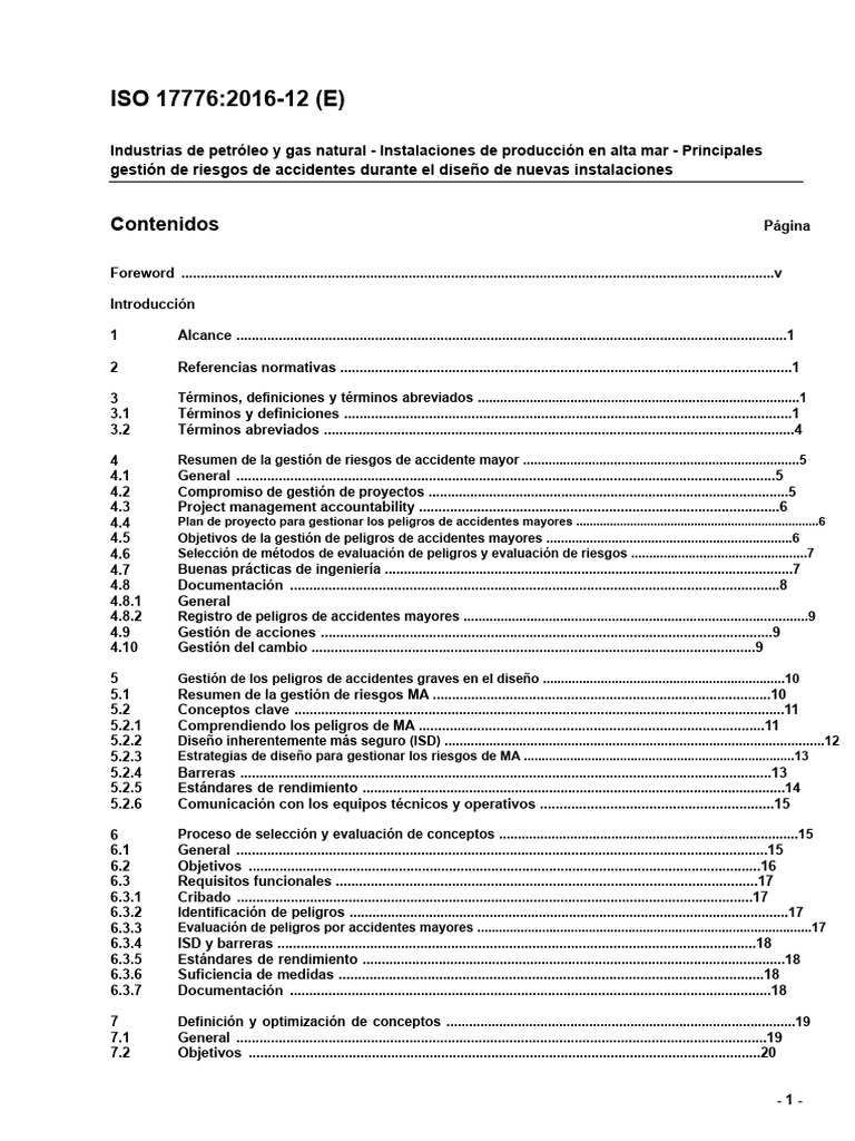 Gestión de Riesgos en Instalaciones Offshore | PDF | Gestión de ...