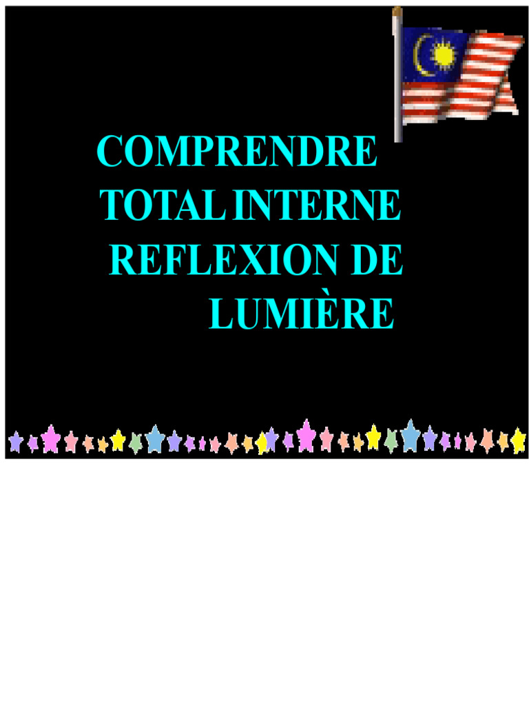 Réflexion interne totale et angle critique | PDF | Réfraction | Indice ...