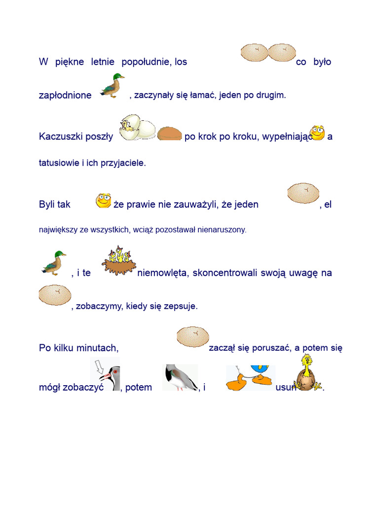 Piktogram - Brzydkie Kaczątko PDF | PDF