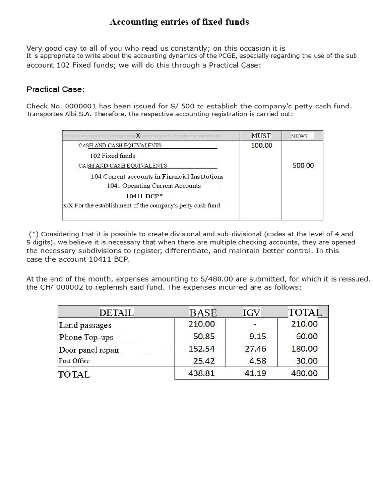 Accounting Entry For Fixed Assets | PDF