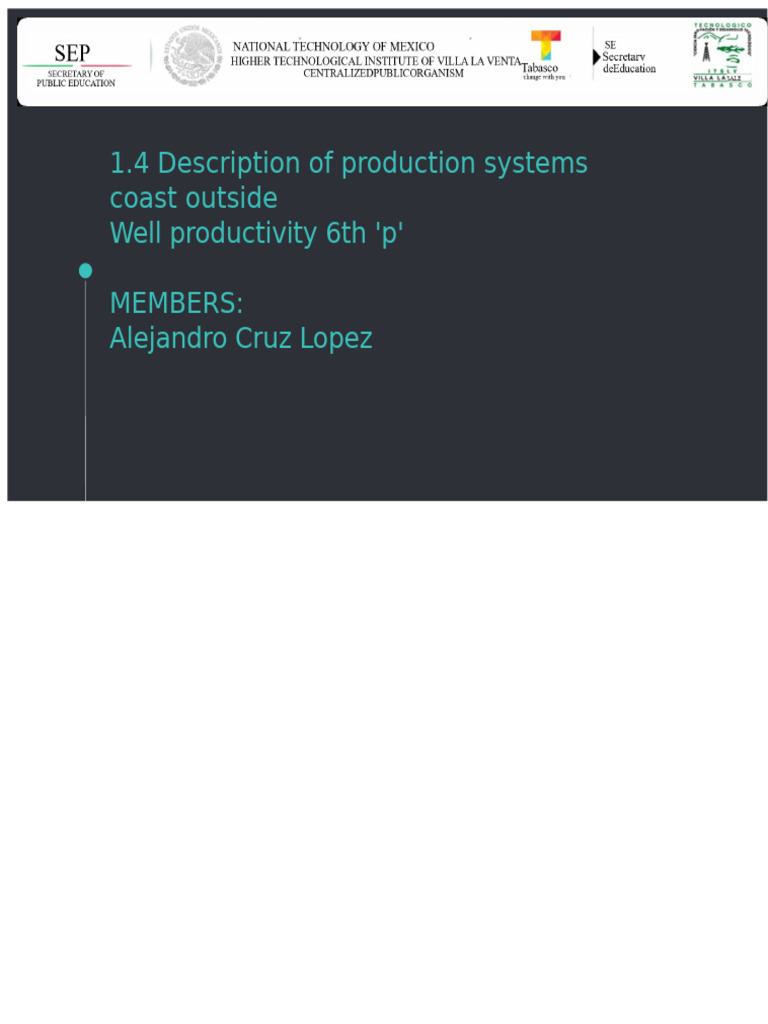 Offshore Oil Production Systems Overview | PDF | Offshore Drilling ...