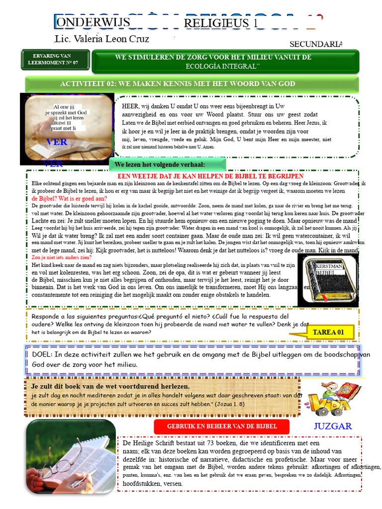 1ro Activiteit 02 We Maken Kennis Met Het Woord God | PDF