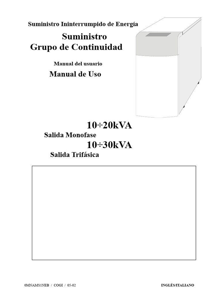 Manual de Aros Sentry Multiestándar 10 30 Kva | PDF | Fuente de ...