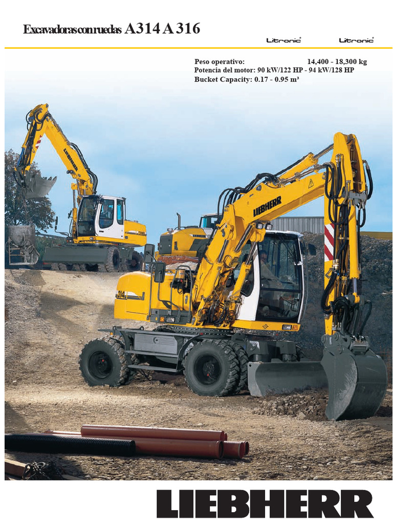 Manual Liebherr A314 | PDF | Filtración | Motores
