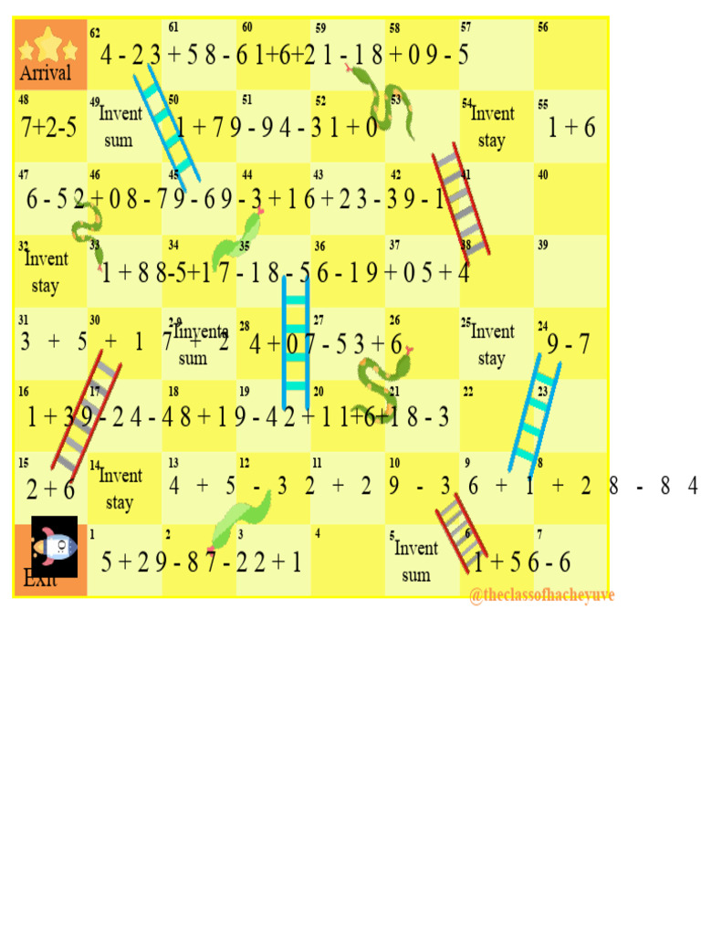 Boards Snakes and Ladders @laclasedehacheyuve | PDF