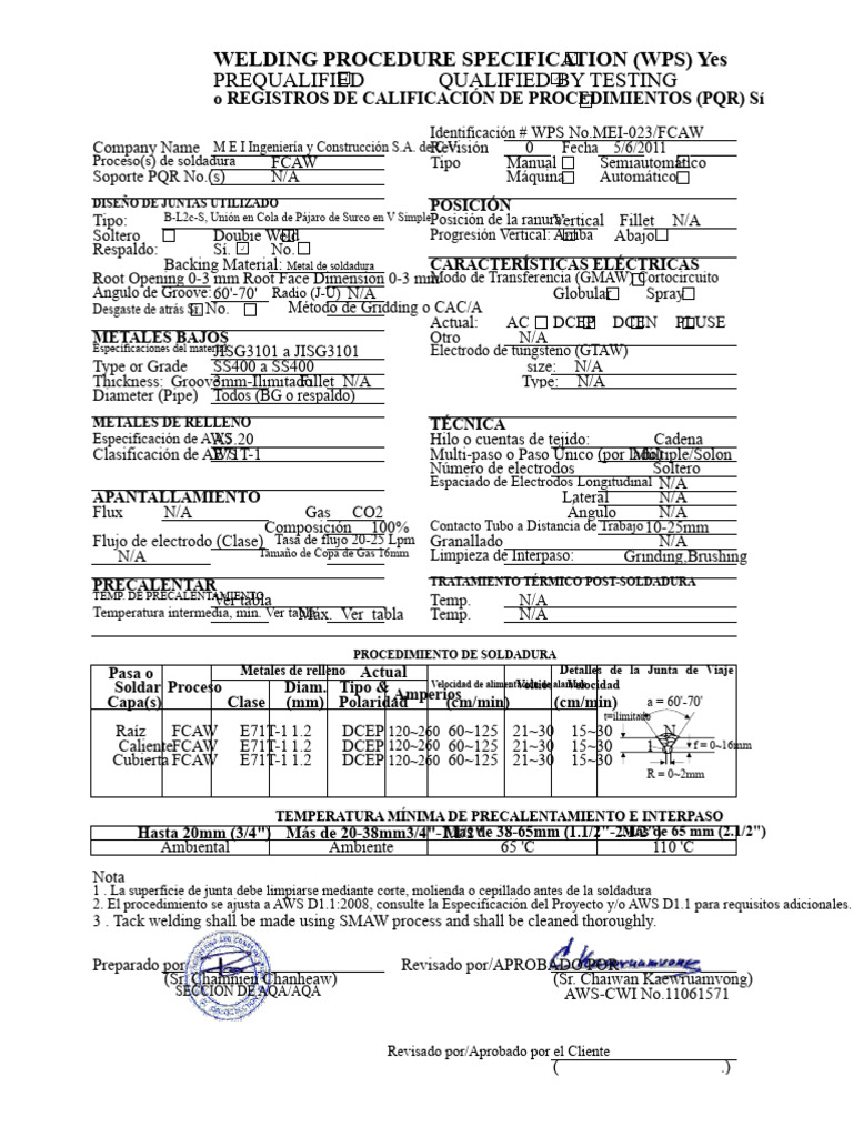PhuBia-WPS-AWS D1.1-8-6-2011 | PDF | Soldadura | Construcción