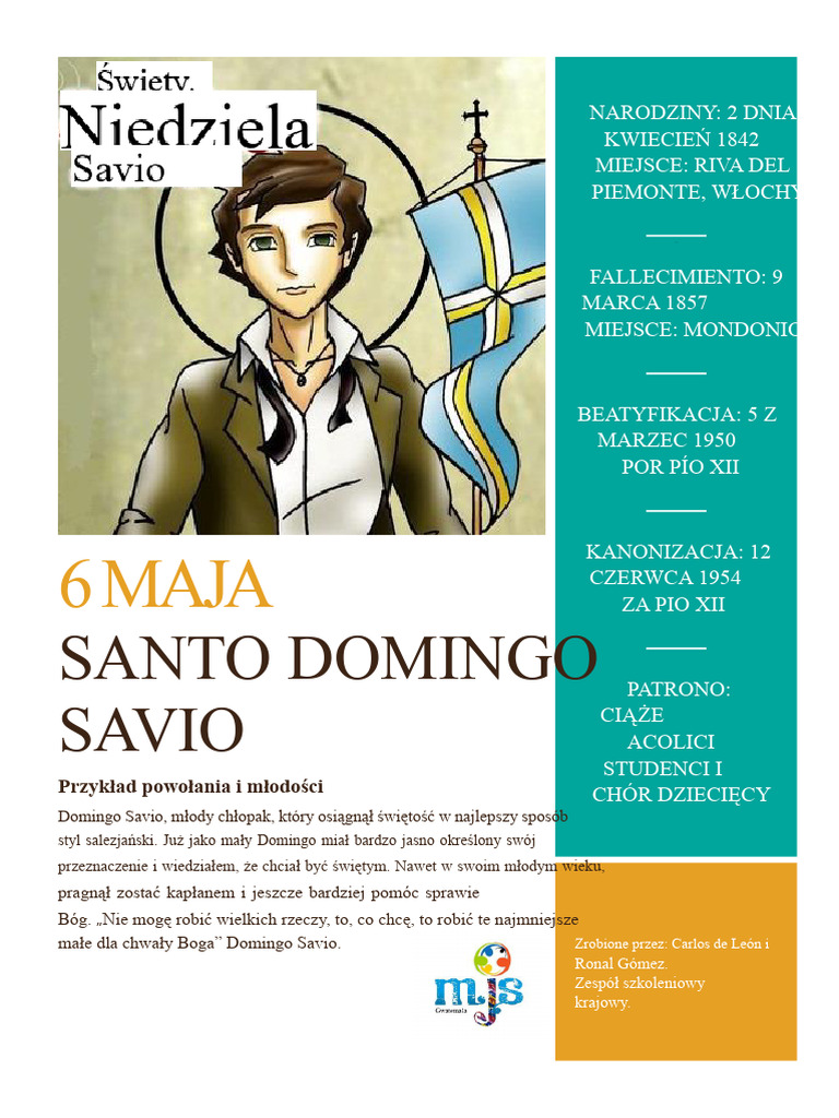 Biografia Domingo Savio | PDF