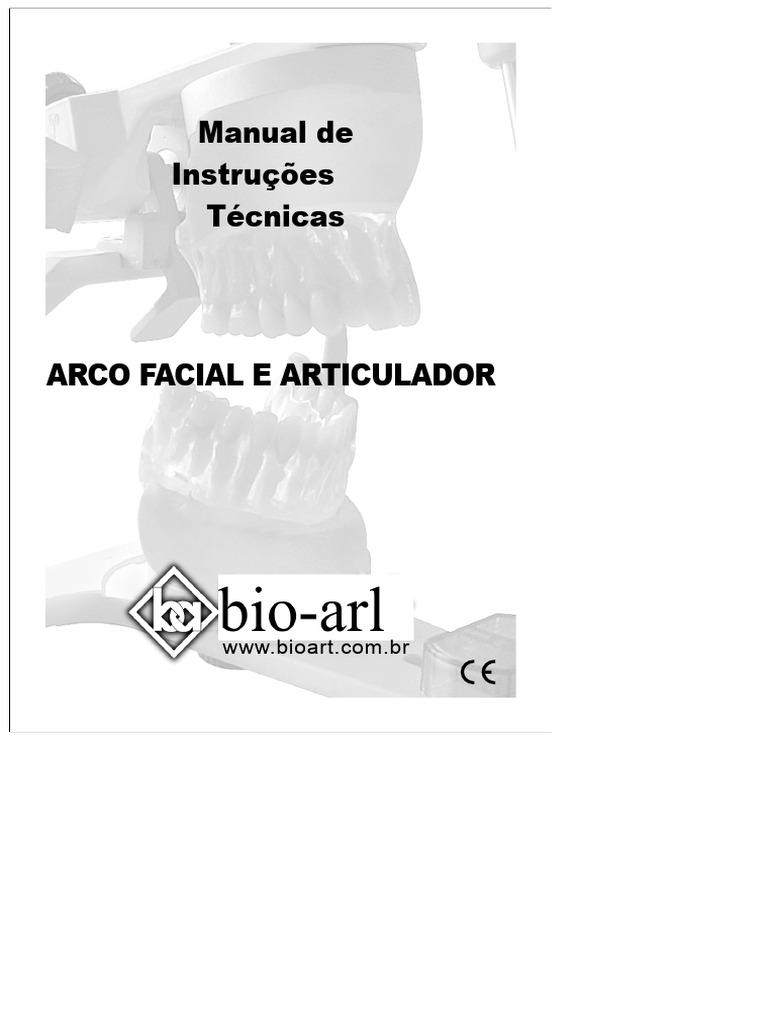 Manual de Uso do Arco Facial e Articulador | PDF | Odontologia | Prótese
