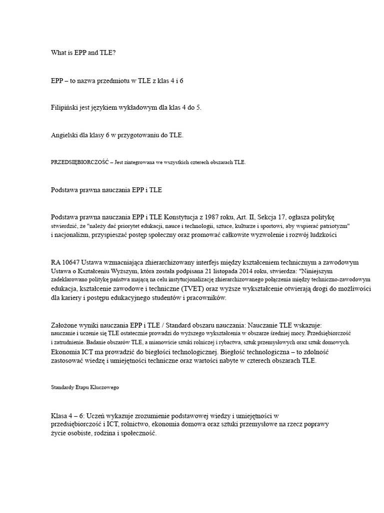 Czym Jest EPP I TLE | PDF