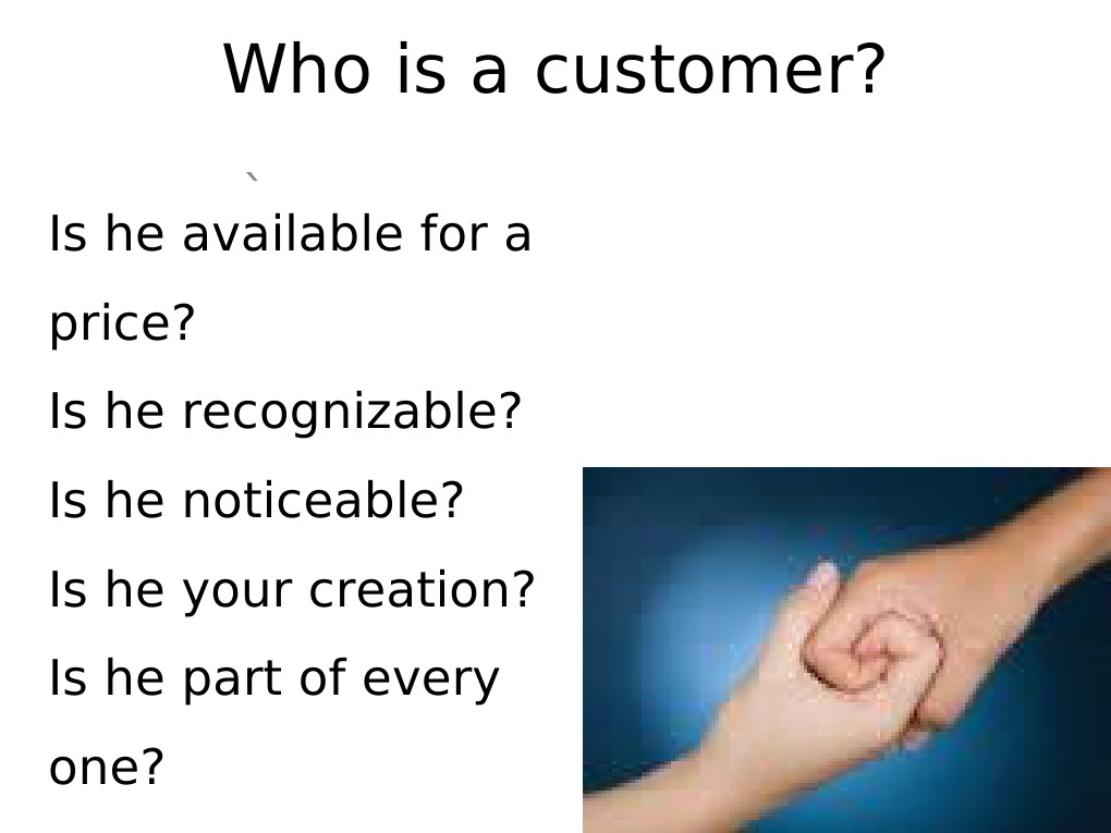 Who Is A Customer? | PDF