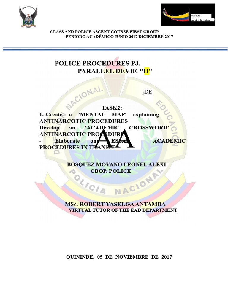 police procedures essay | PDF | Arrest | Crimes
