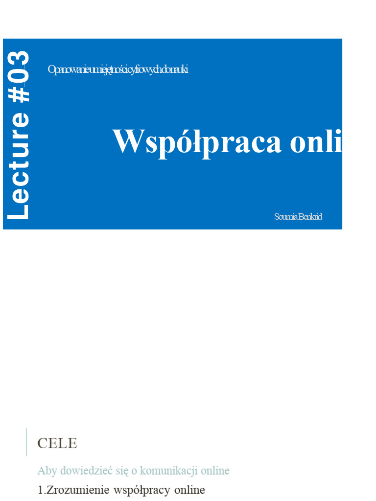 Współpraca Online | PDF