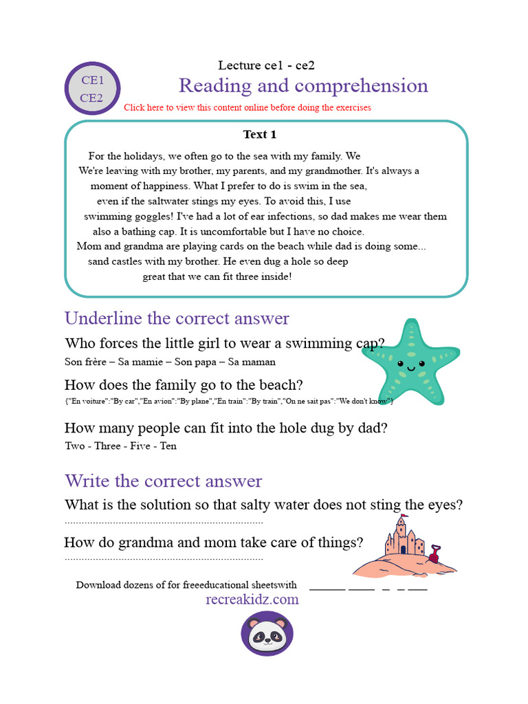 reading-comprehension-grade1-grade2 (1) | PDF