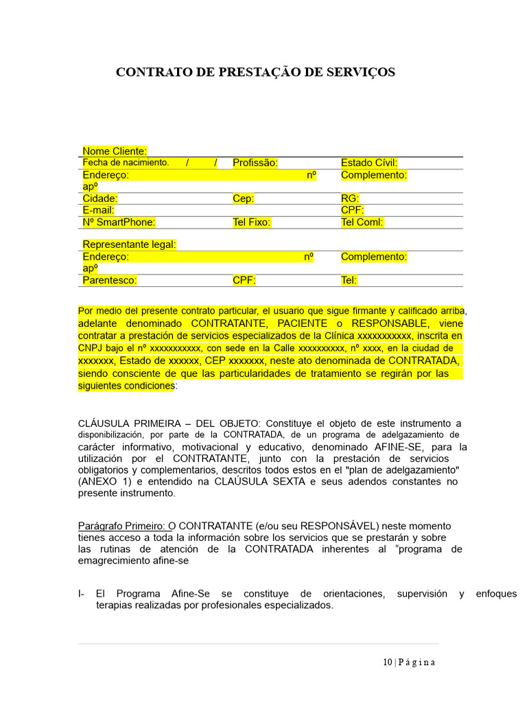 Contrato Licenciada Cliente Afine Se | PDF