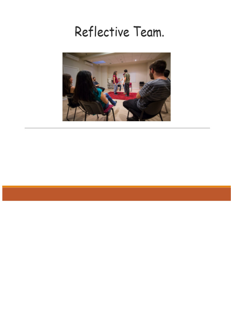 Virtual Reflective Team Presentation | PDF | Psychiatry | Family Therapy