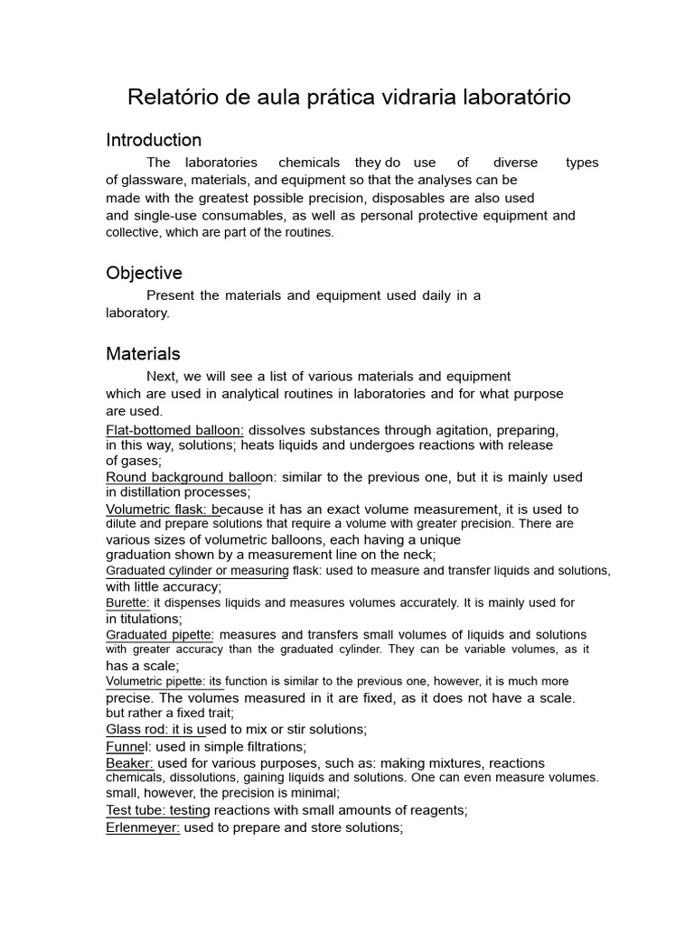 Essential Laboratory Glassware Guide | PDF | Volume | Physical Sciences