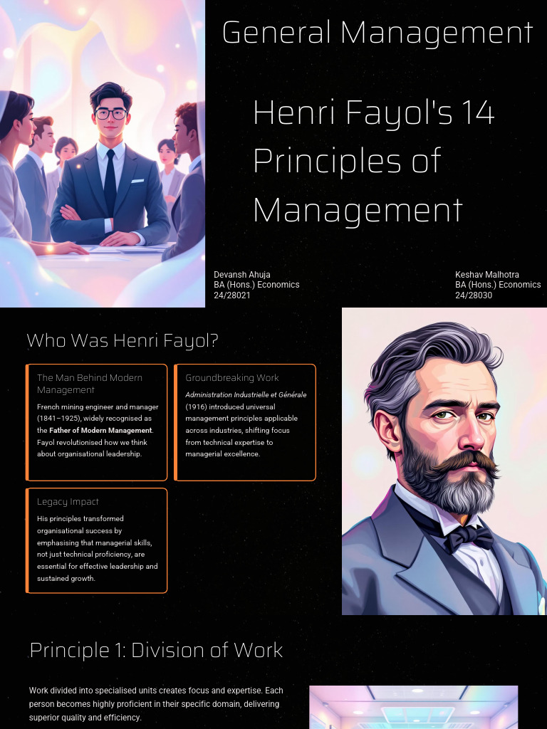 Henri Fayols 14 Principles of Management Final1 | PDF | Employment ...