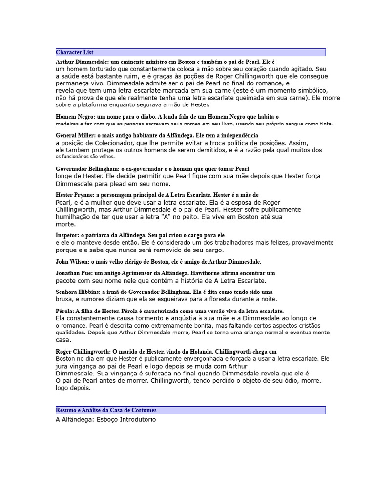 "A Letra Escarlate" é um romance escrito por Nathaniel Hawthorne ...