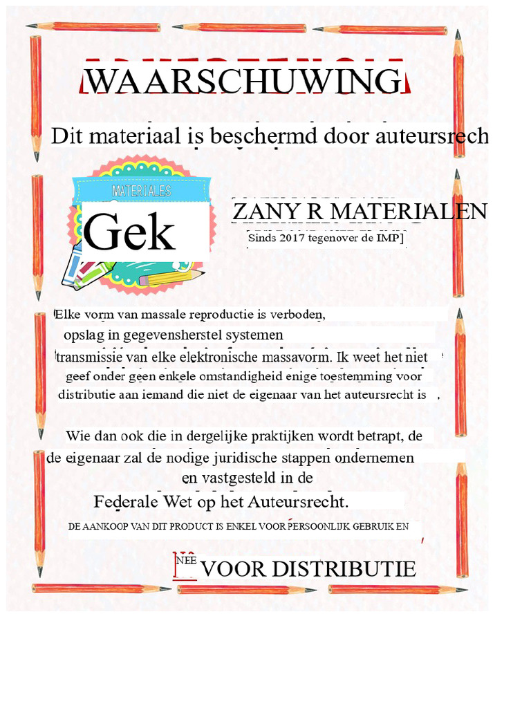 Planning Vierde Graad NEM Januari Materialen Zany 23 24 | PDF