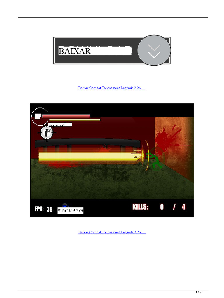 Baixar Combat Tournament Legends 2.2b | PDF | Informática | Programas