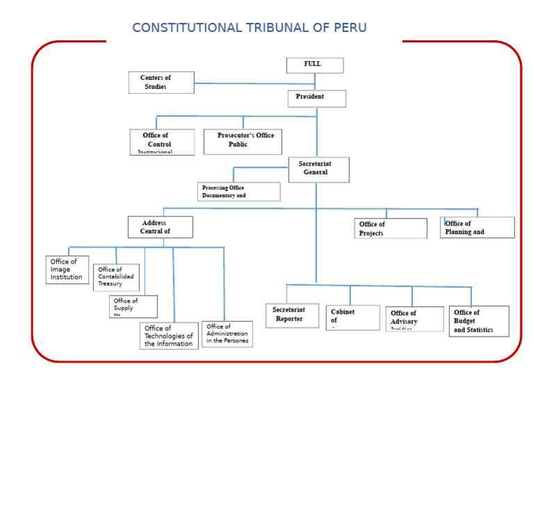 Overview of Peru's Constitutional Tribunal Offices | PDF