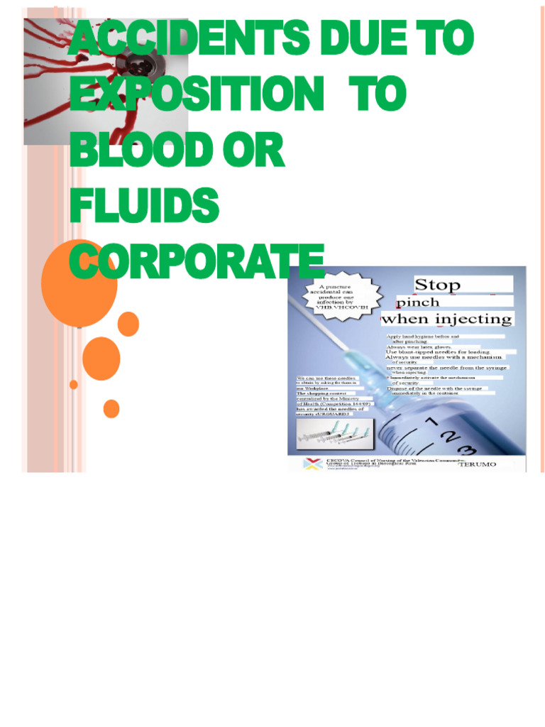 Accidents Due to Exposure to Blood or Body Fluids | PDF | Infection ...