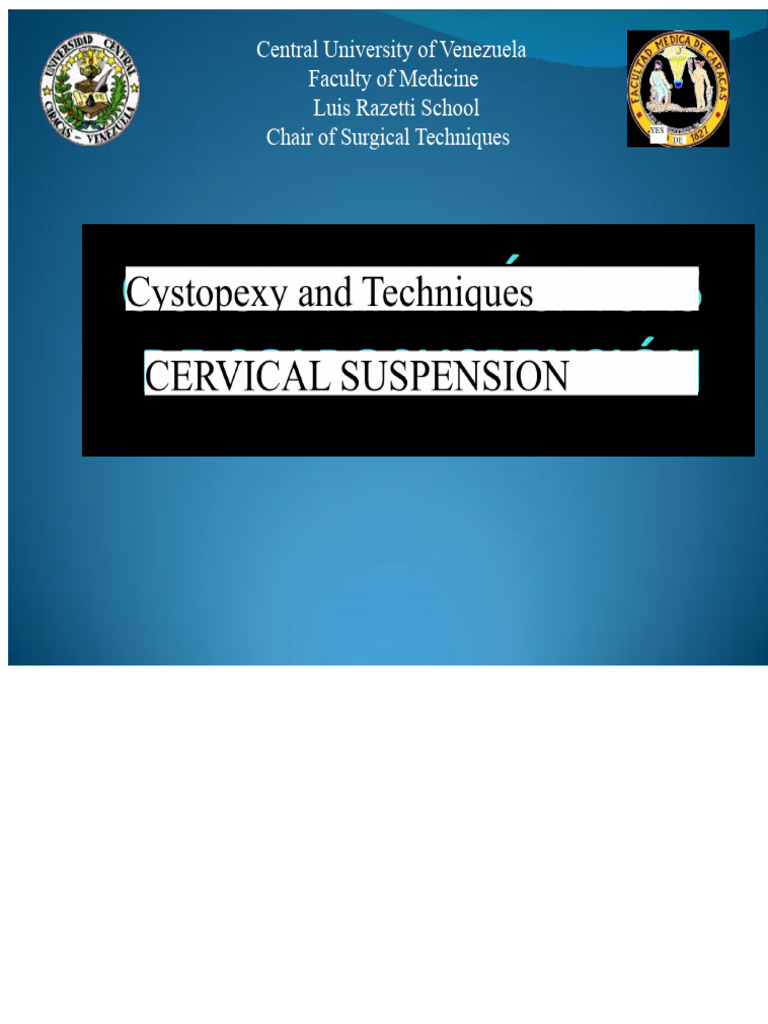cystopexies 2 | PDF | Urinary Incontinence | Surgical Specialties