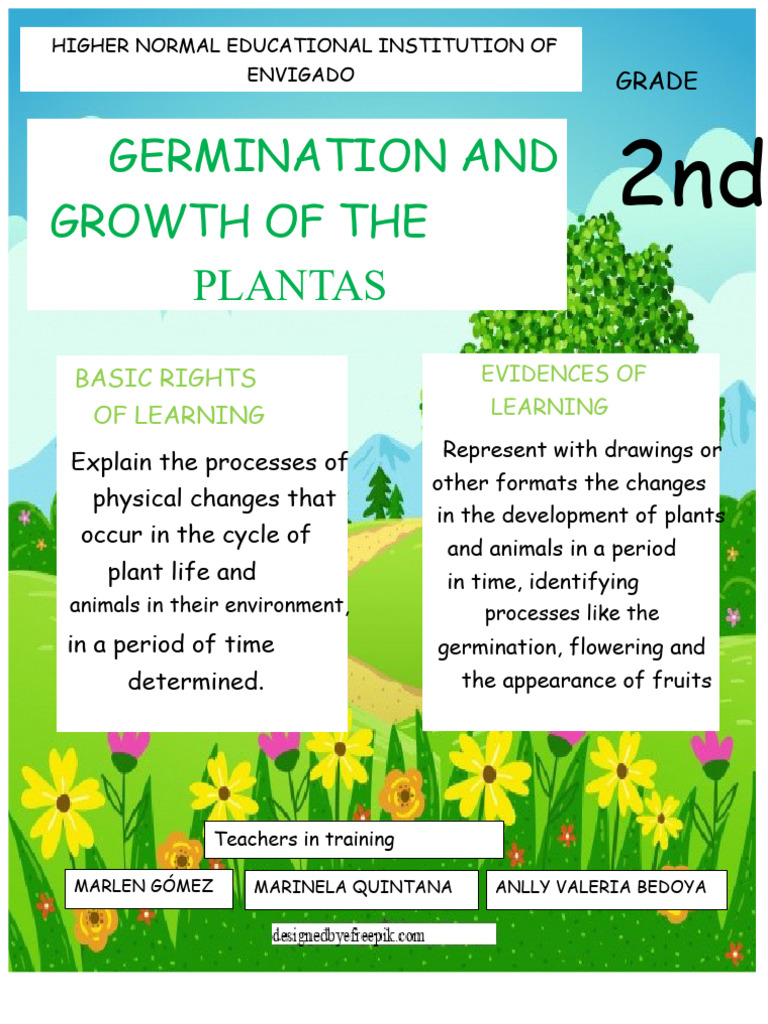 GERMINATION AND GROWTH OF PLANTS (Auto-saved) | PDF | Germination | Seed