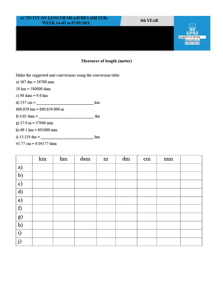 Length Measurement Conversions Guide | PDF
