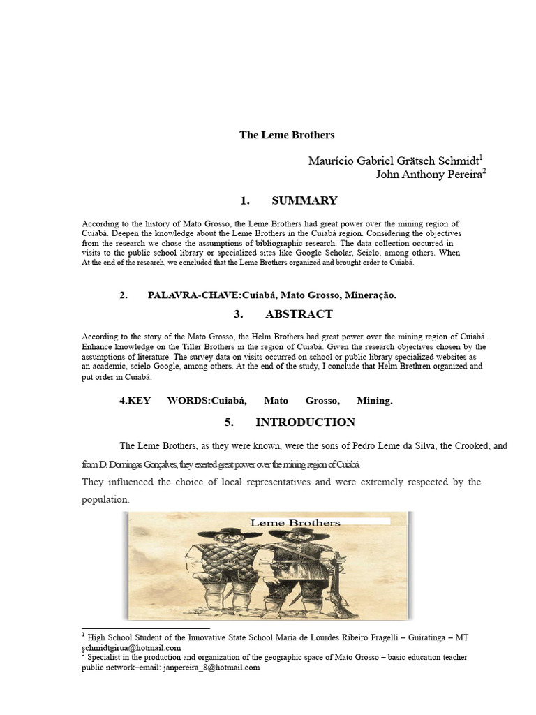 The Leme Brothers | PDF