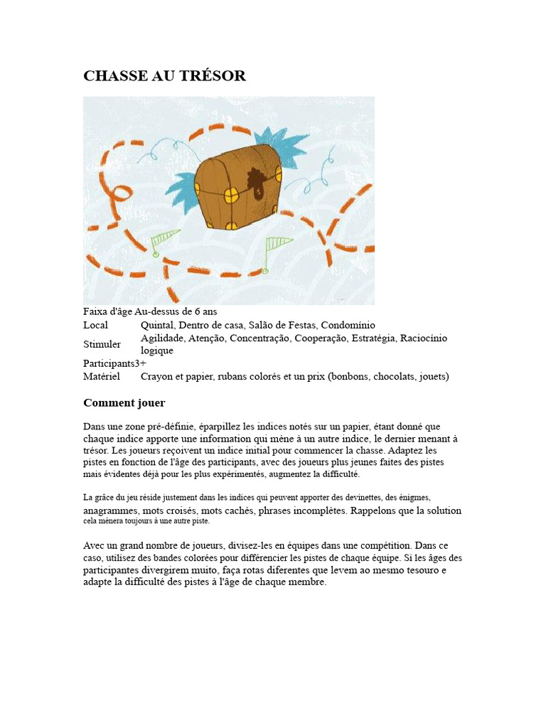 Chasse Au Trésor | PDF