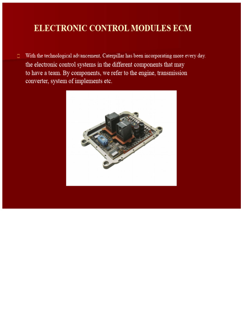 123880082 Electronic Control Modules Ecm | PDF | Engines | Voltage
