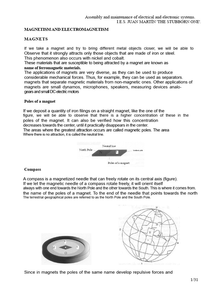 3-Magnetism. Electromagnetism | PDF | Electromagnetic Induction ...