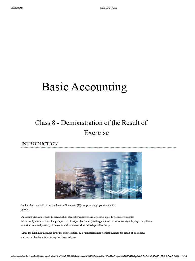 Lesson 8 - Demonstration of The Exercise Result PDF | PDF | Income ...