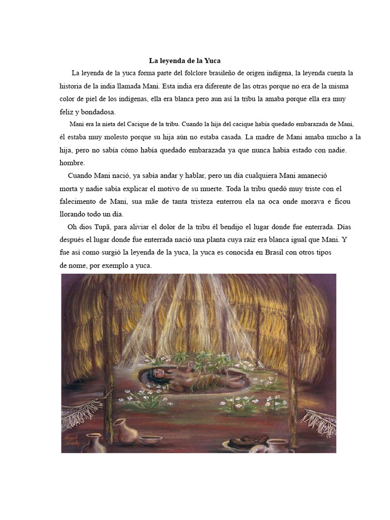 La leyenda de la yuca en Brasil | PDF