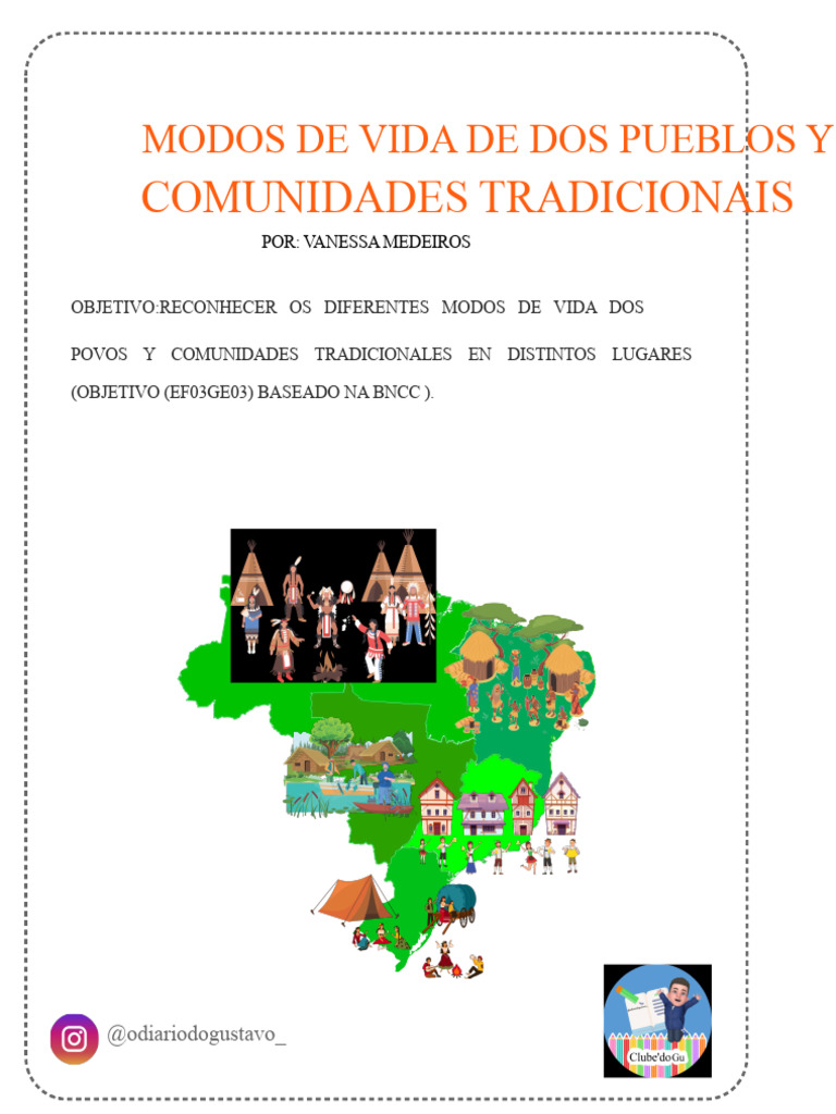 Modos de Vida de Los Pueblos y Comunidades Tradicionales - Ef03ge03 | PDF
