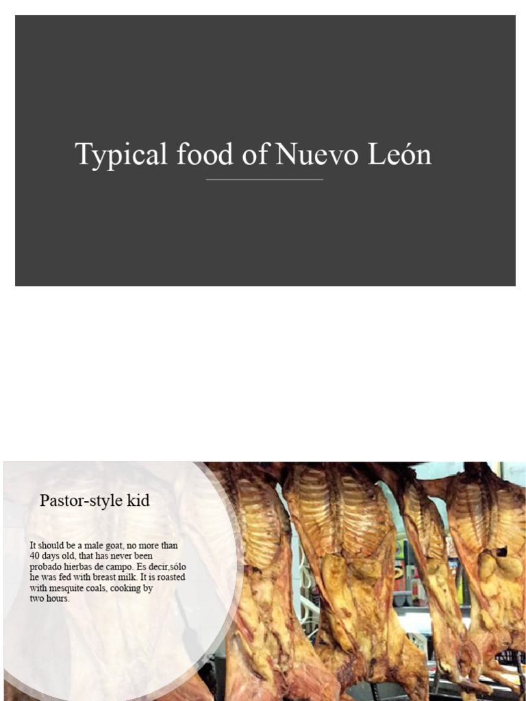 Typical Food of Nuevo León | PDF