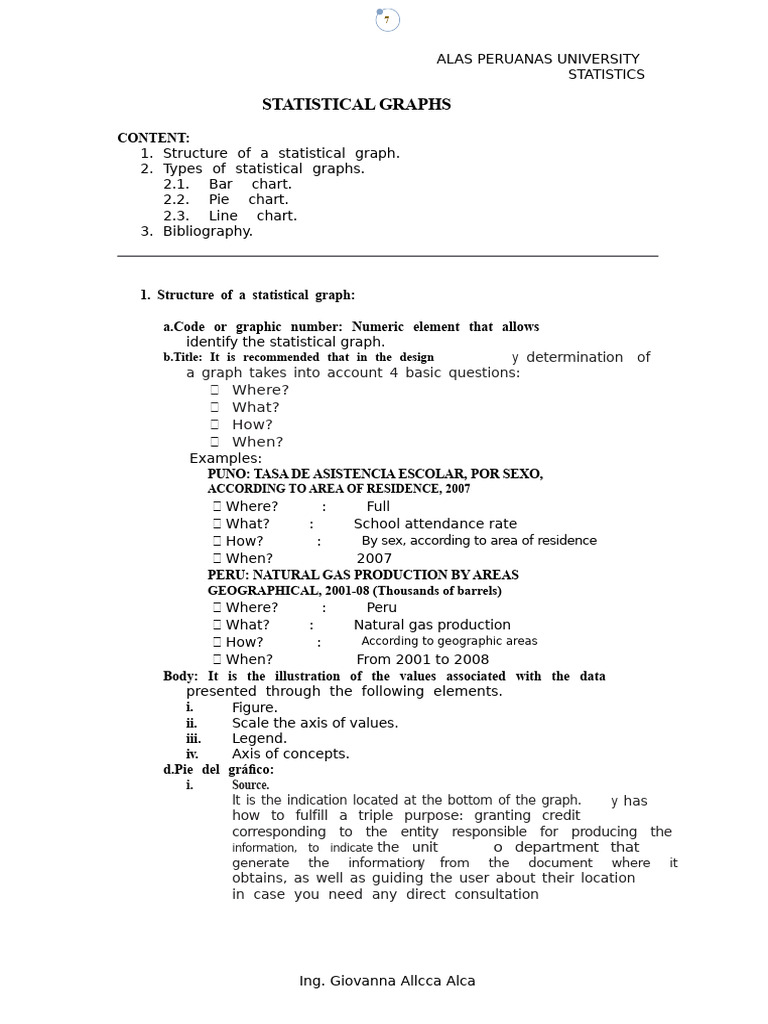Structure of a Statistical Graph | PDF | Chart | Cartesian Coordinate ...