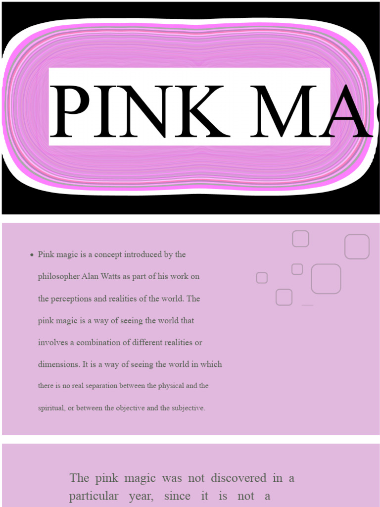 Pink Magic | PDF